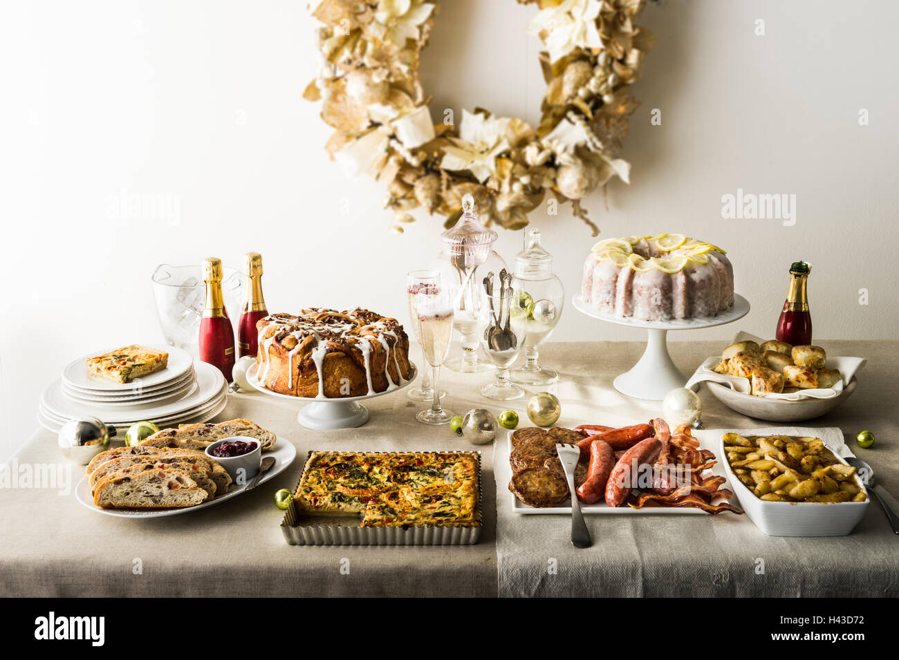 Holiday brunch buffet Stock Photo - Alamy