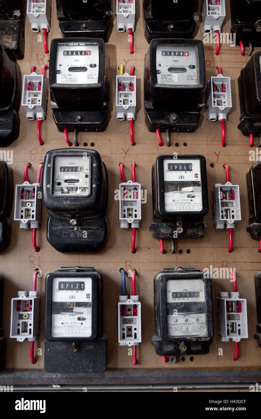 Rotary current counters hi-res stock photography and images - Alamy