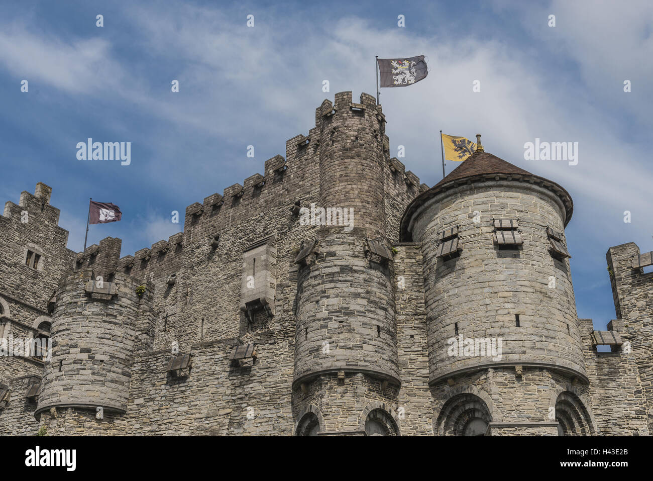 Gravensteen castle, Ghent, Flanders, Belgium Stock Photo - Alamy