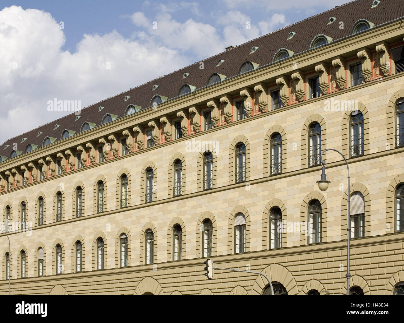 Haslauer block, facade, detail, Munich, Bavaria, Germany Stock Photo ...