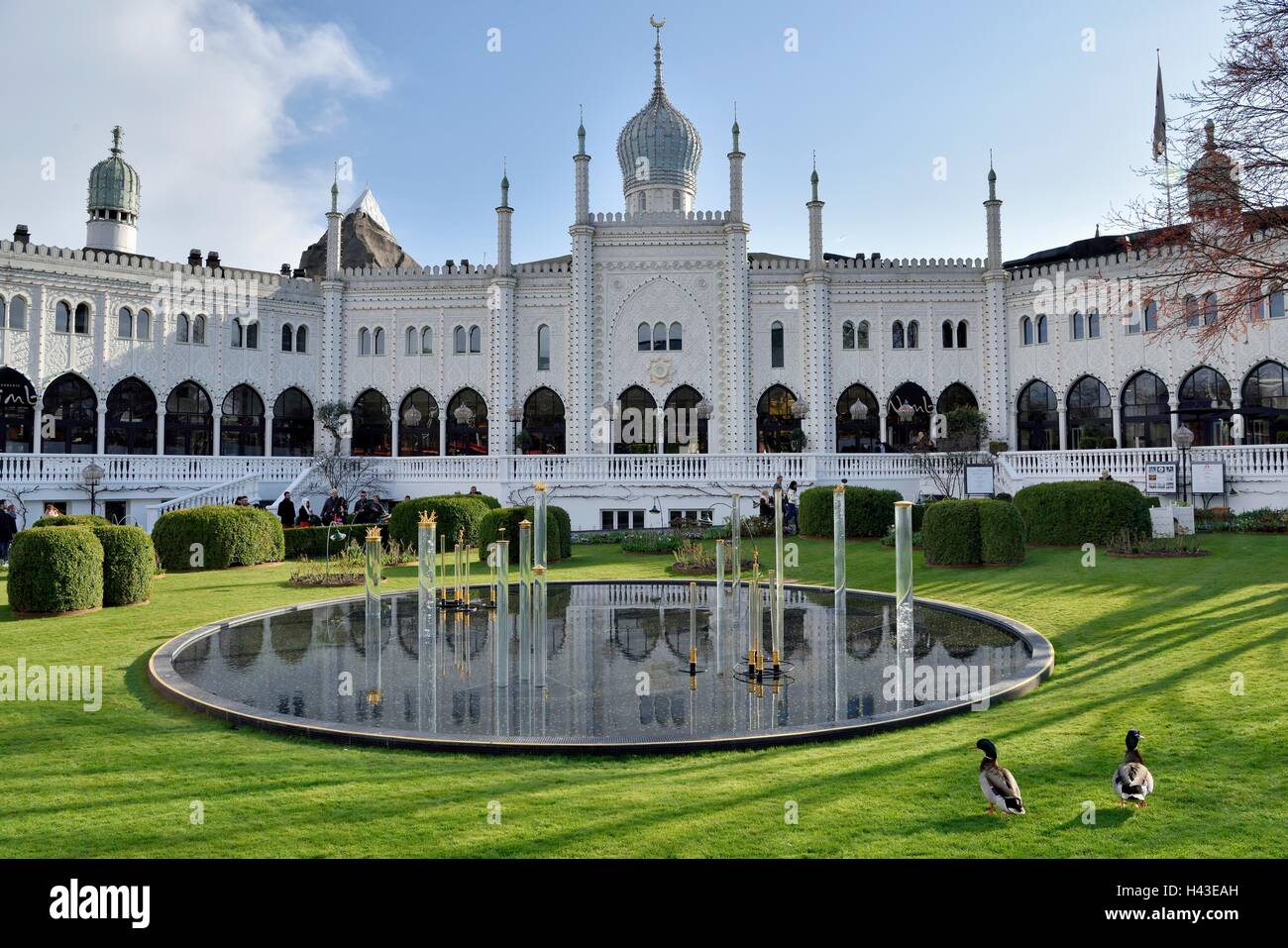 Restaurant and Hotel Nimb, Tivoli amusement park, Copenhagen, Denmark ...