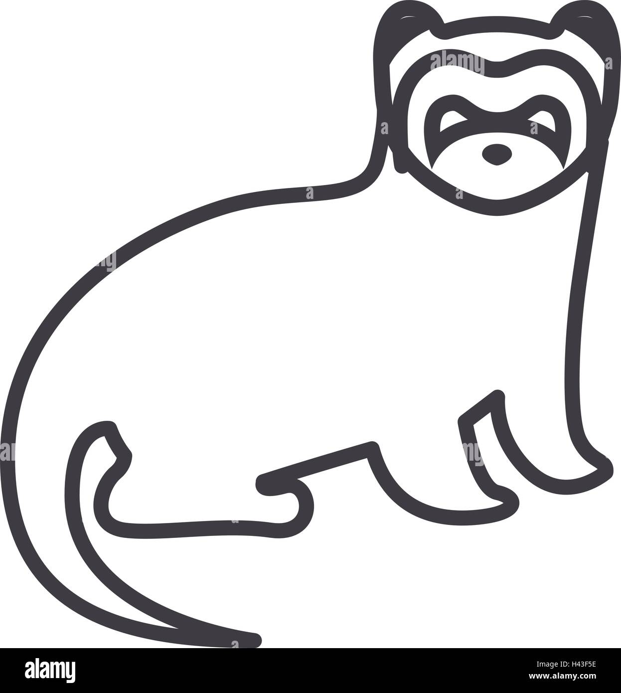silhouette with nutria wild animal Stock Vector Image & Art - Alamy