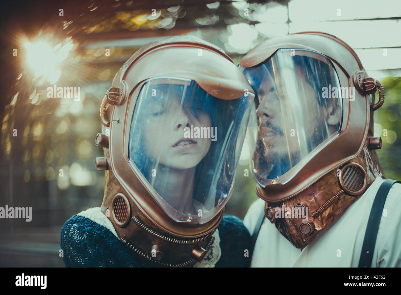 Diving helmet woman hi-res stock photography and images - Alamy