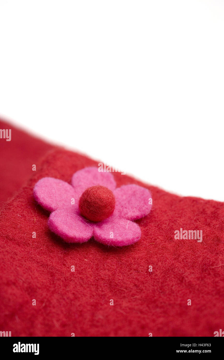 Wool felt, felt flower Stock Photo - Alamy