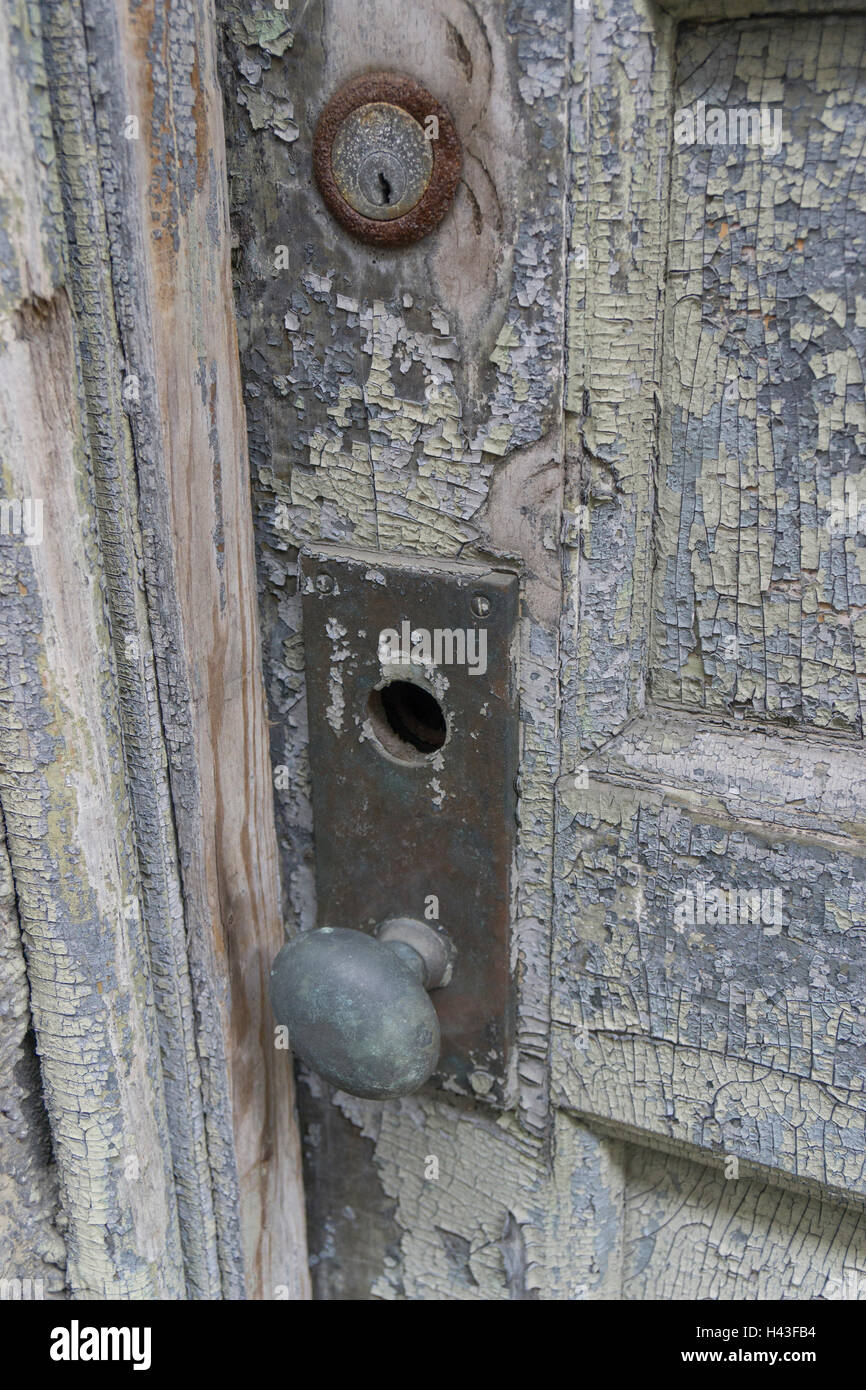Peeling pain on old door Stock Photo - Alamy