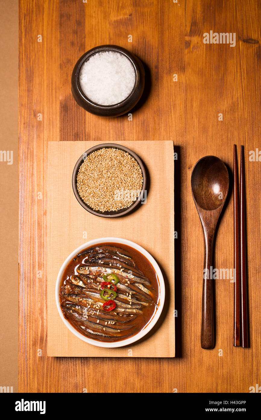 Korean Cuisine: Salted Fermented Fish/Seafood Stock Photo - Alamy
