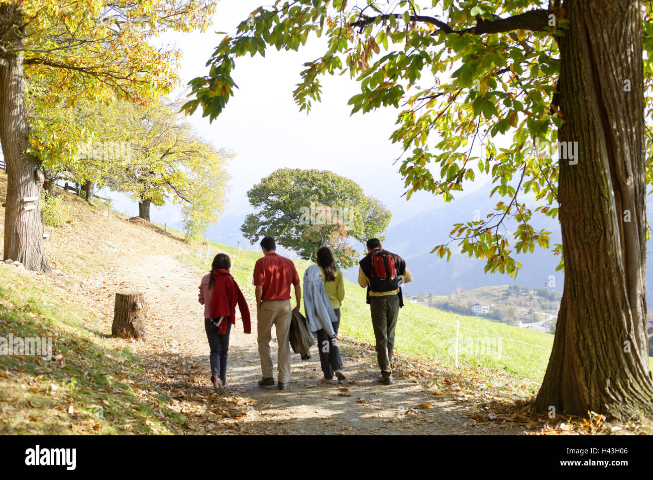 Men women walking chestnut hi-res stock photography and images - Alamy