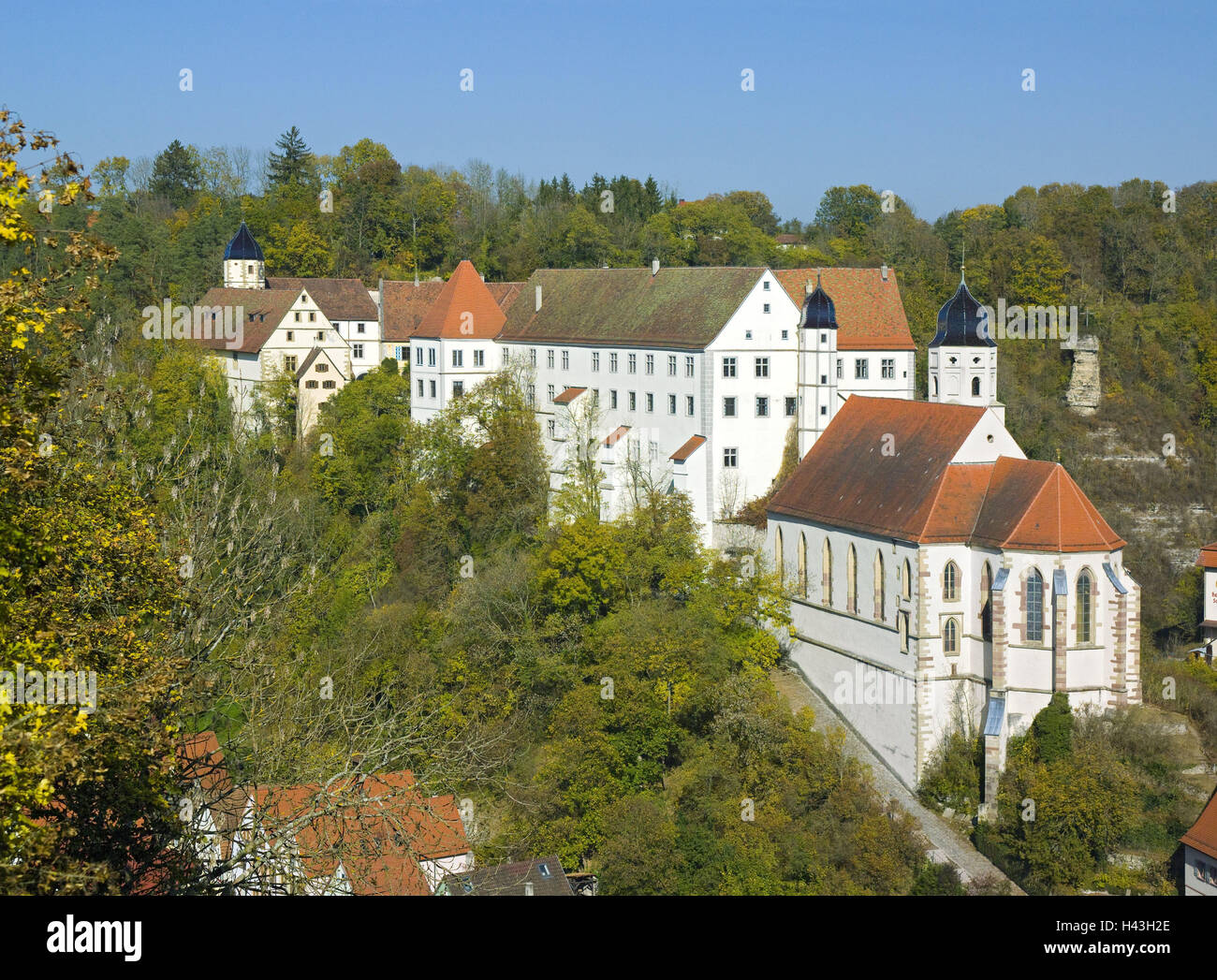 Germany, Baden-Wurttemberg, Haigerloch, lock, castle church ...