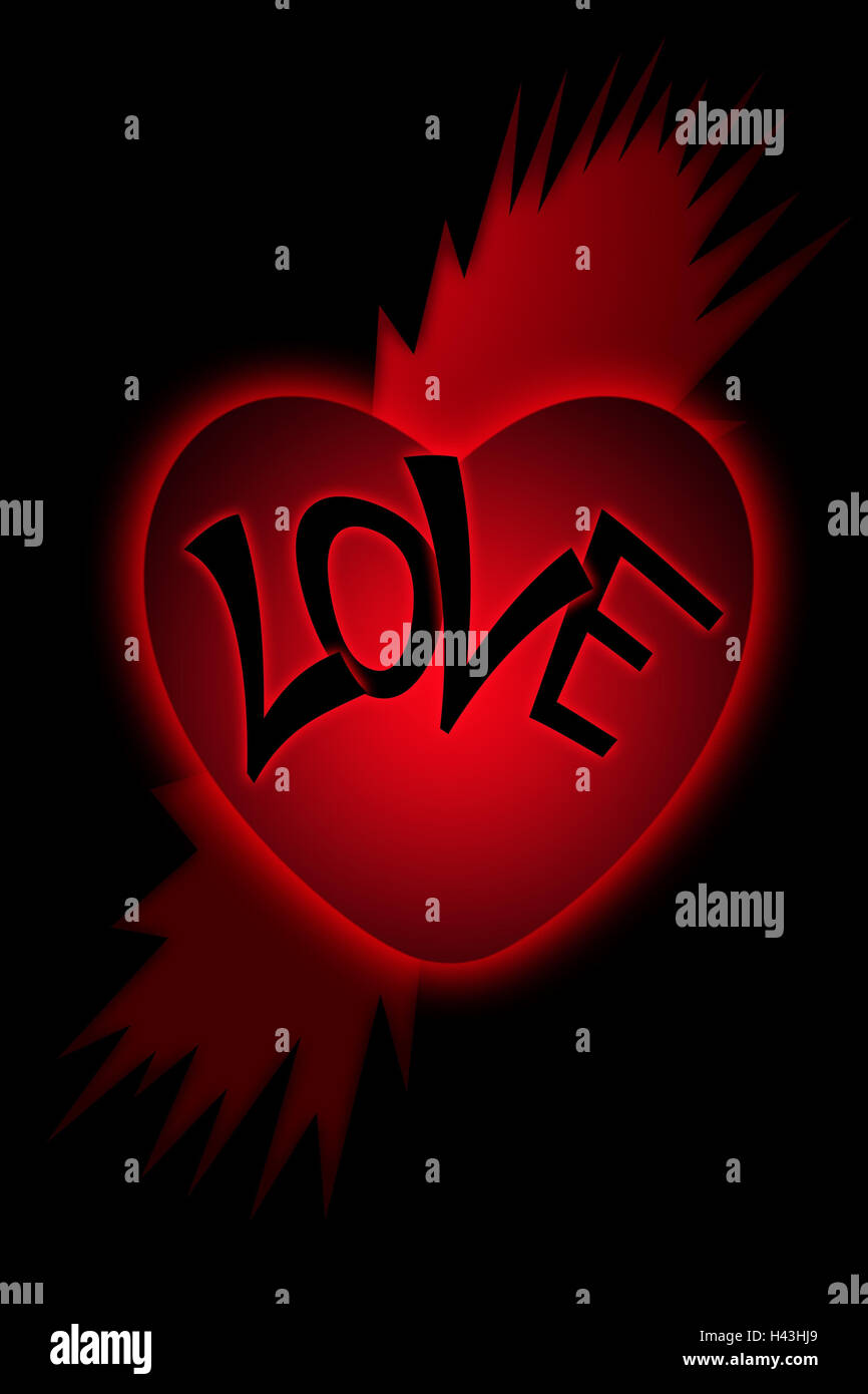 Red love heart hi-res stock photography and images - Alamy