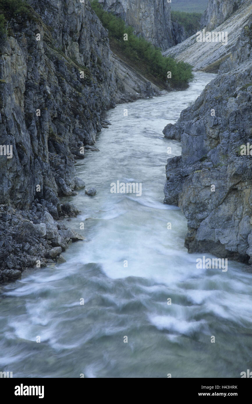 Norway, gulch, river, flow, cliff faces Stock Photo - Alamy