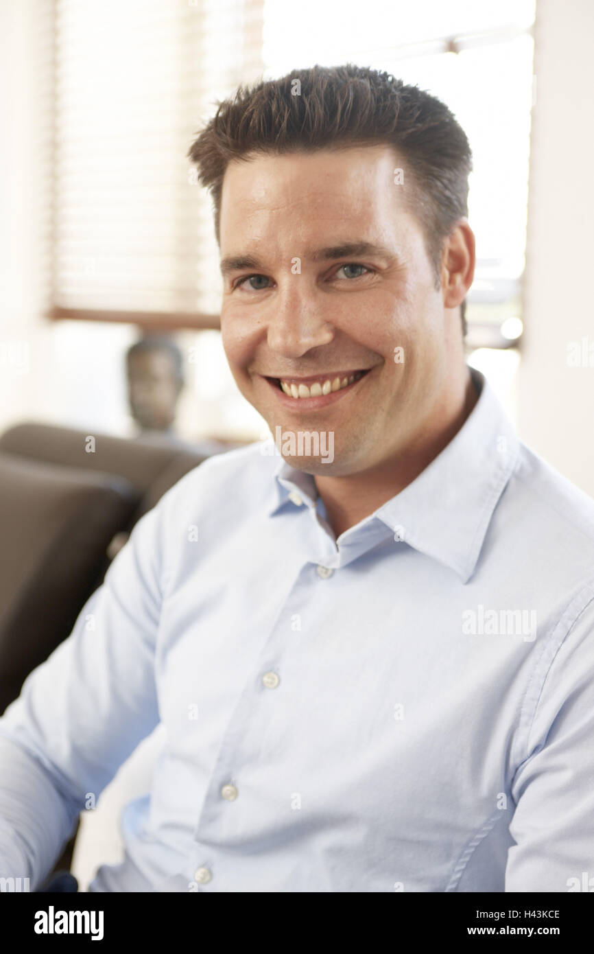 Man, smile, portrait Stock Photo - Alamy