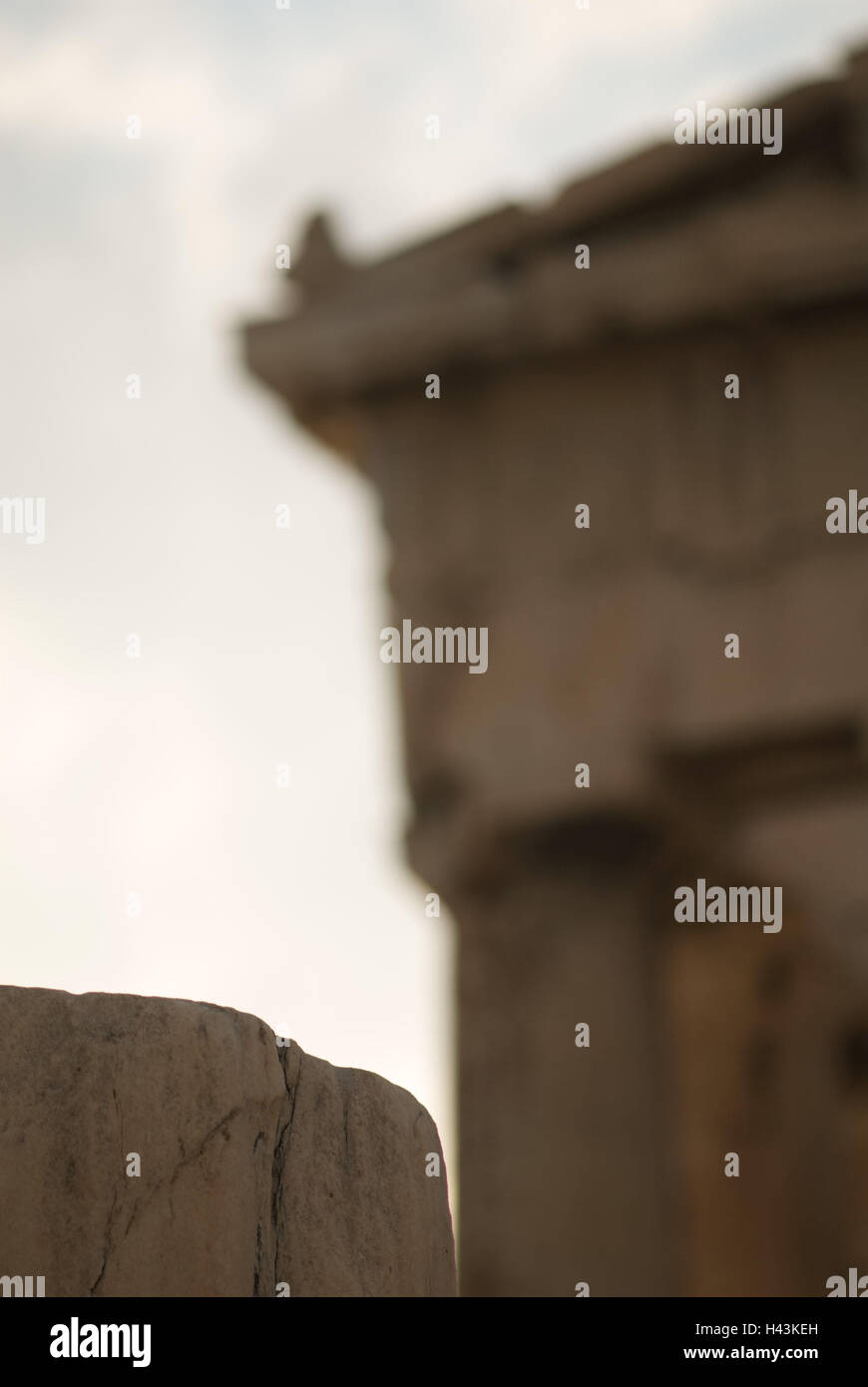 Corner, detail, Parthenon, Acropolis, Athens, Greece, pillar ...