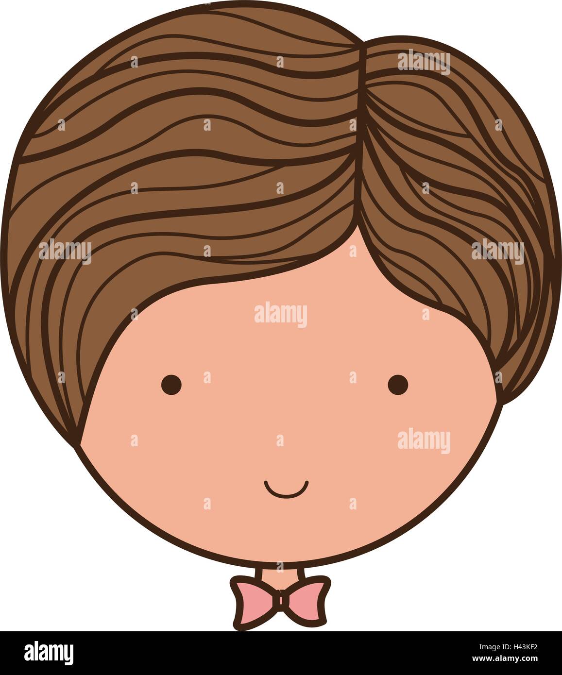 front face groom with bowtie Stock Vector Image & Art - Alamy