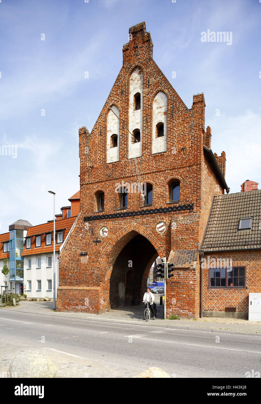 Germany, Mecklenburg-Western Pomerania, Wismar (city), Wassertor Stock ...