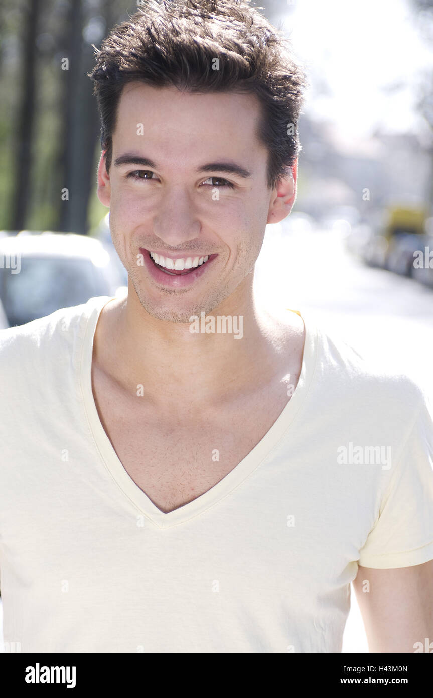 Man, young, smile, portrait Stock Photo - Alamy