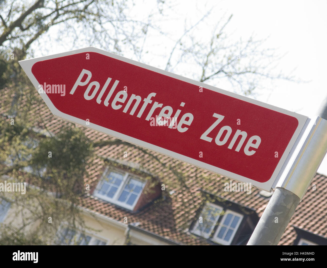 red signpost, print, zone free polling Stock Photo - Alamy