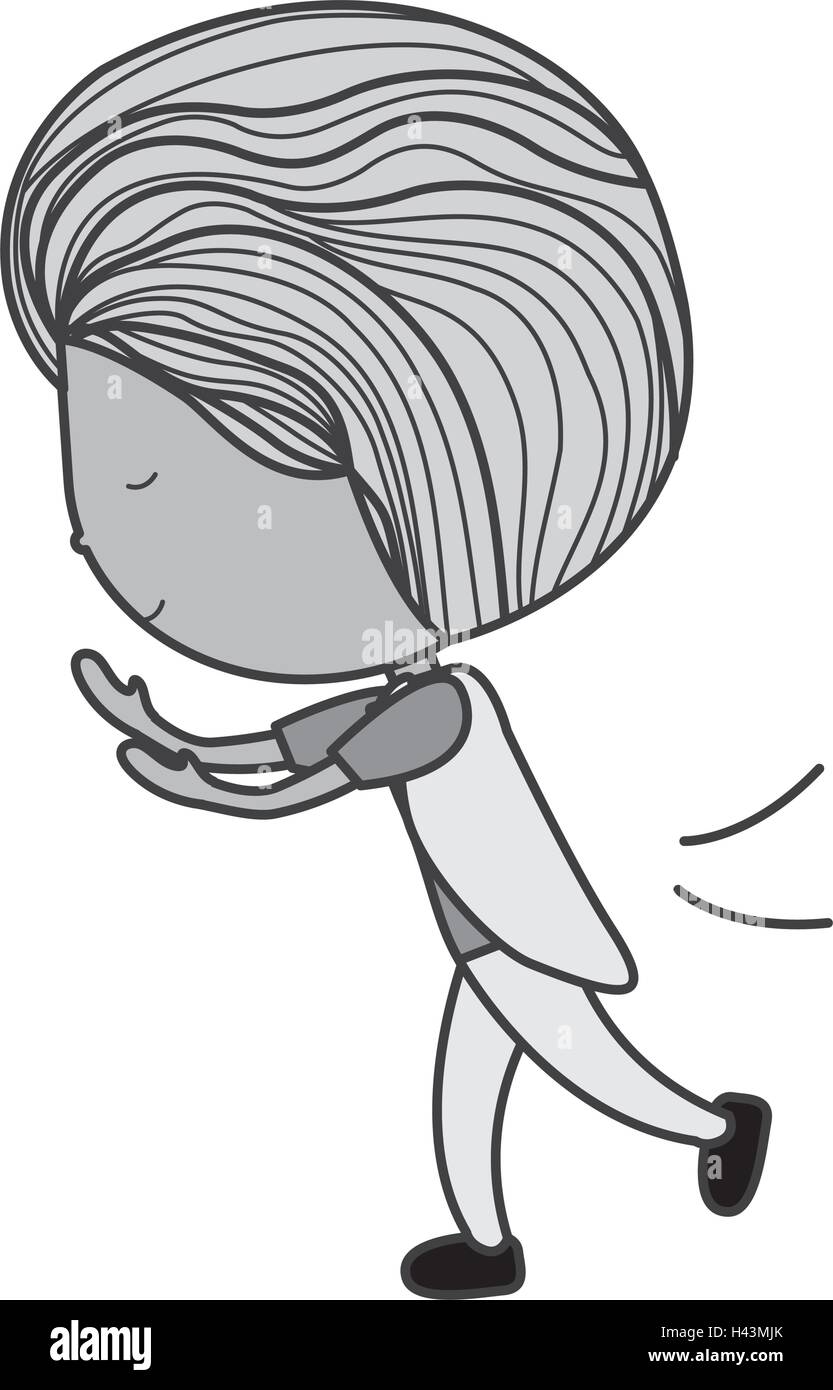 silhouette man standing with hands extended Stock Vector Image & Art ...