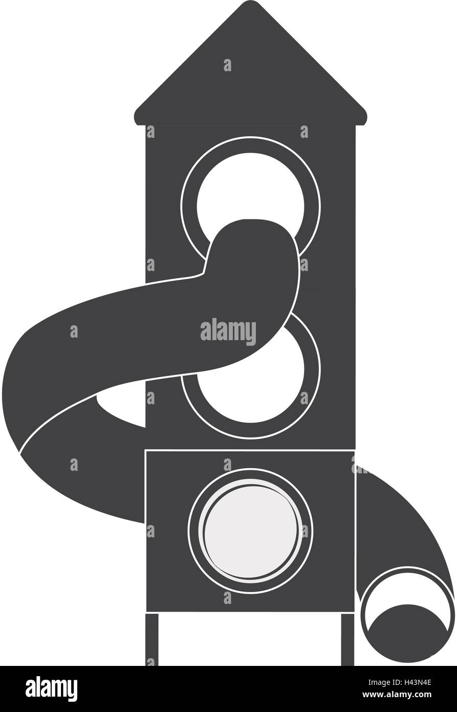 playground with slide in spiral Stock Vector Image & Art - Alamy