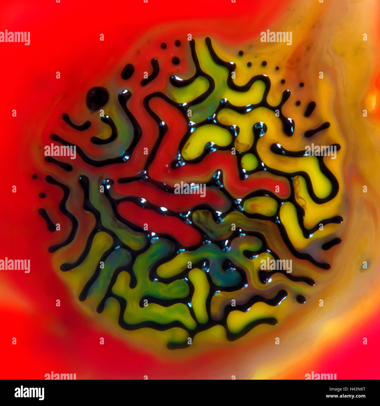 Ferrofluid liquid abstract pattern Stock Photo - Alamy
