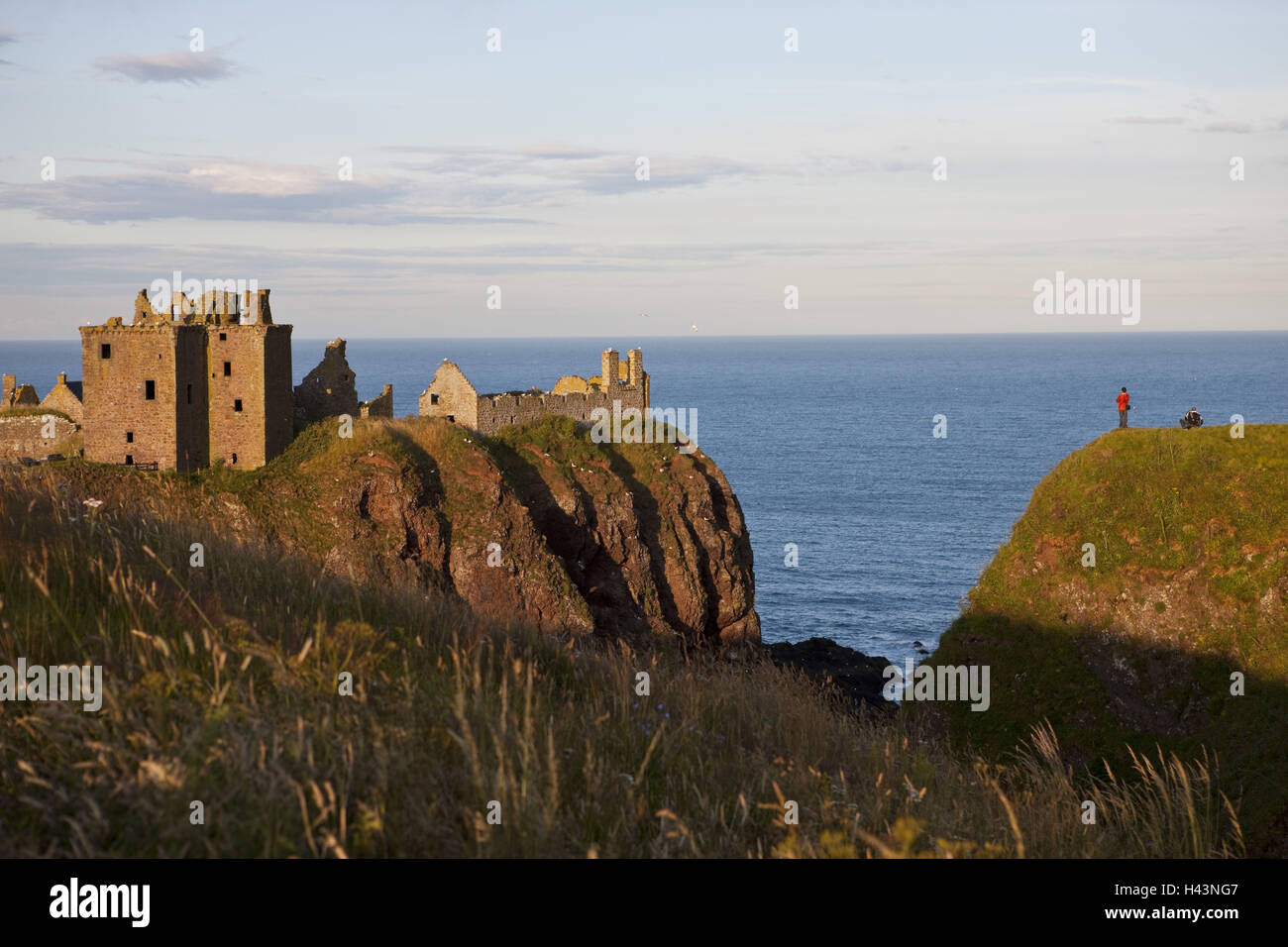 Great Britain, Scotland, Aberdeenshire, Dunottar Castle, sea view Stock ...