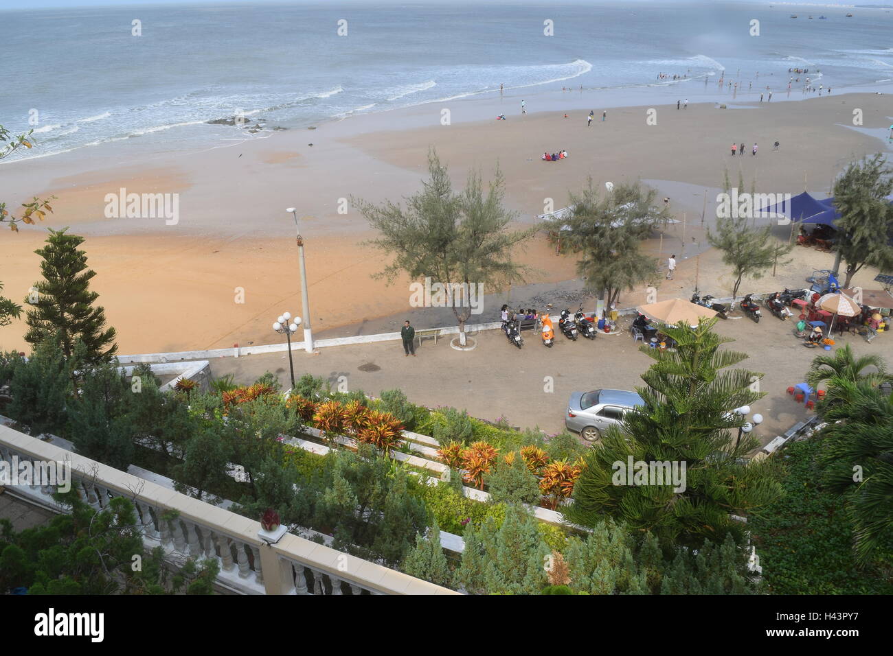 aerial view tropical beach in Long Hai, vung Tau, vietnam Stock Photo ...