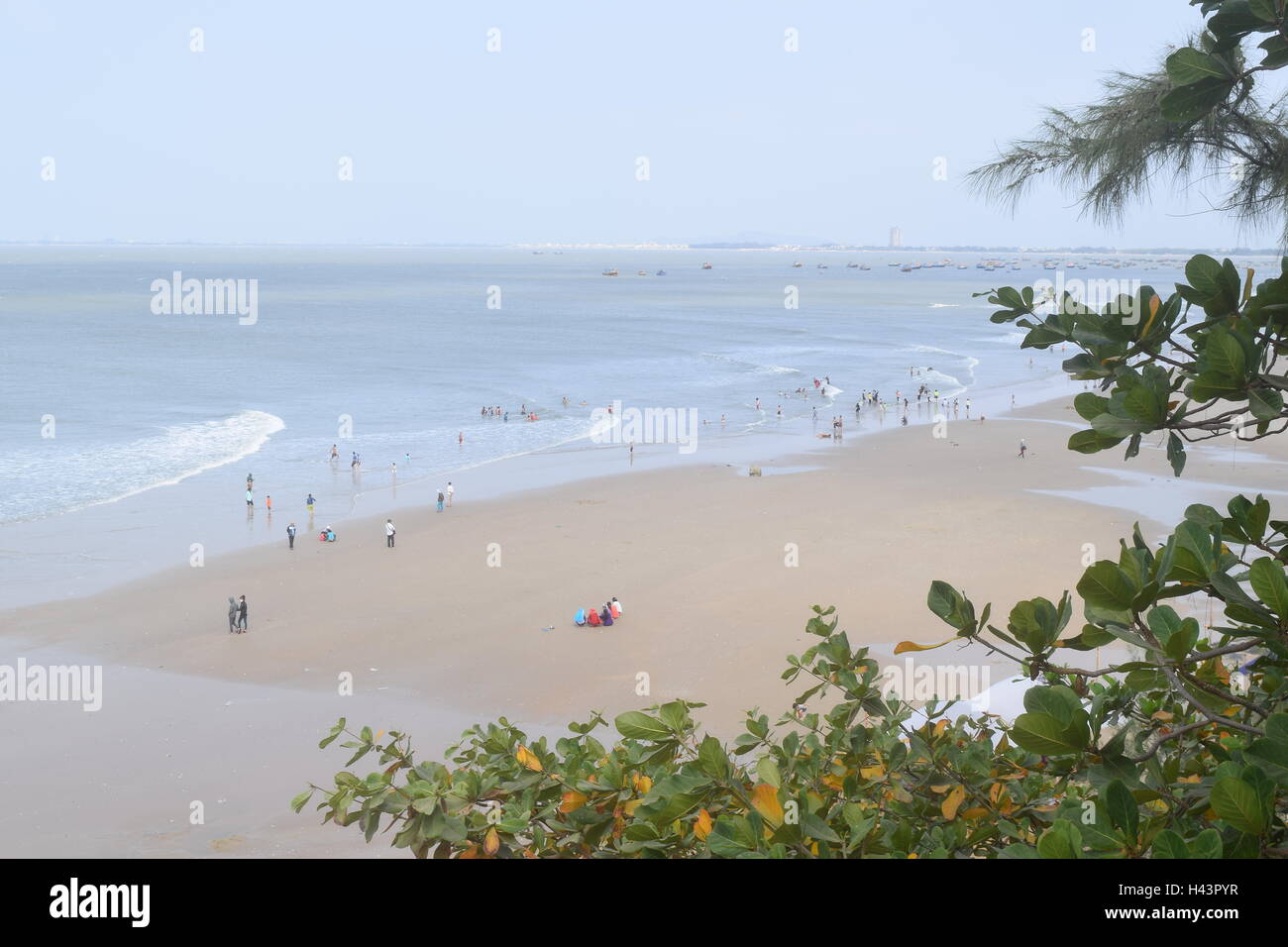 aerial view tropical beach in Long Hai, vung Tau, vietnam Stock Photo ...