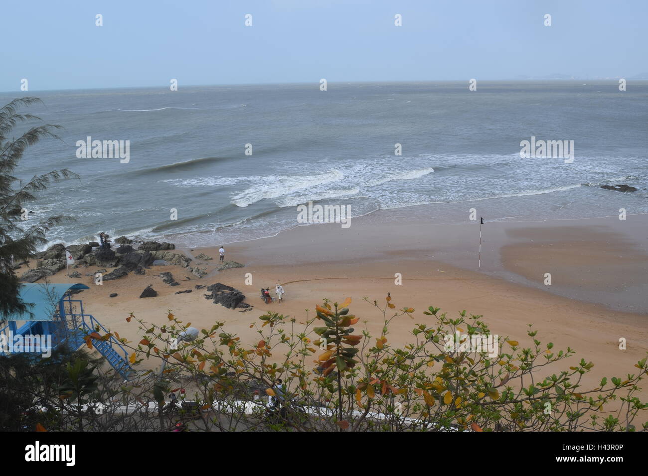 aerial view tropical beach in Long Hai, vung Tau, vietnam Stock Photo ...