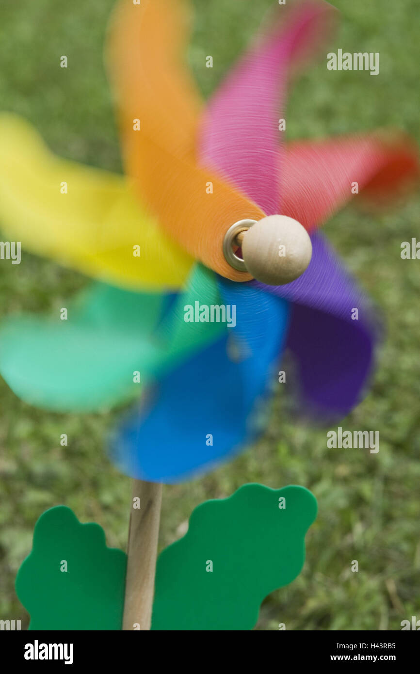 Wind turbine, brightly, motion blur, wind power, wind, energy, plastic ...