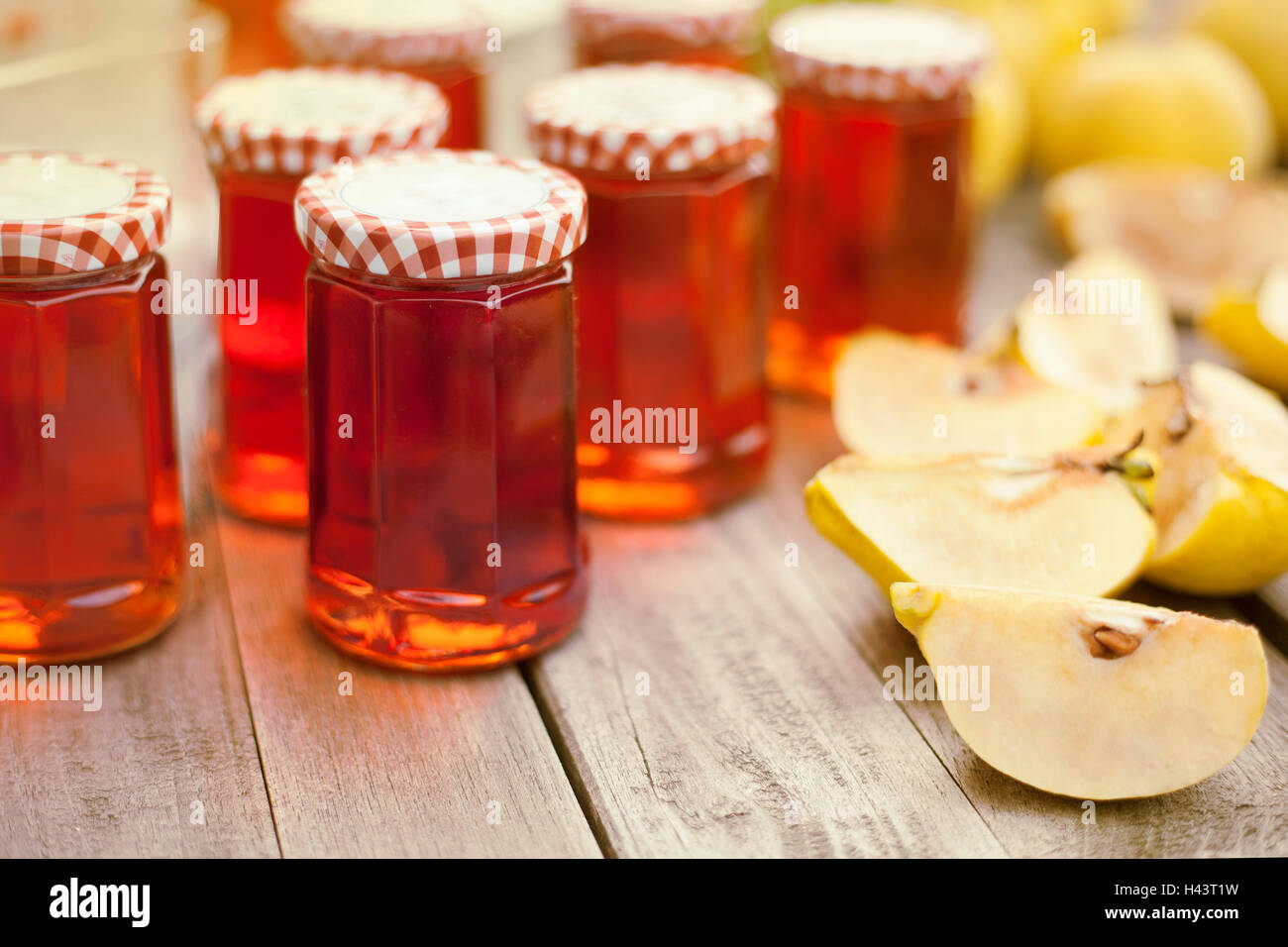 Homemade Quince Jelly Stock Photo - Alamy