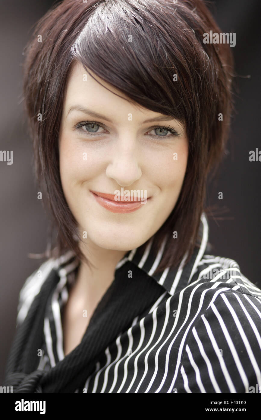 Curled womens portrait hi-res stock photography and images - Alamy