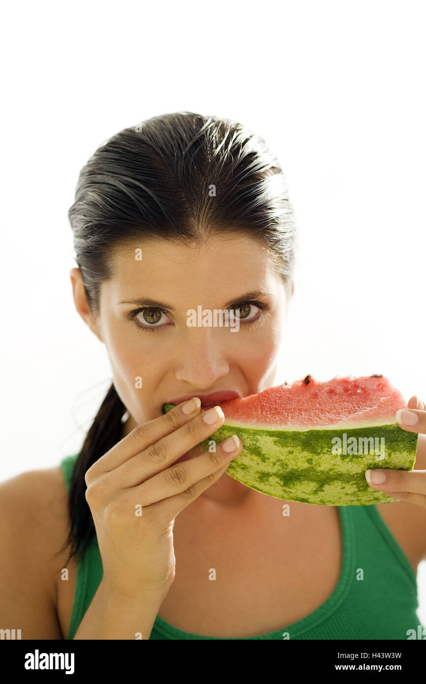 Bite off watermelon hi-res stock photography and images - Alamy