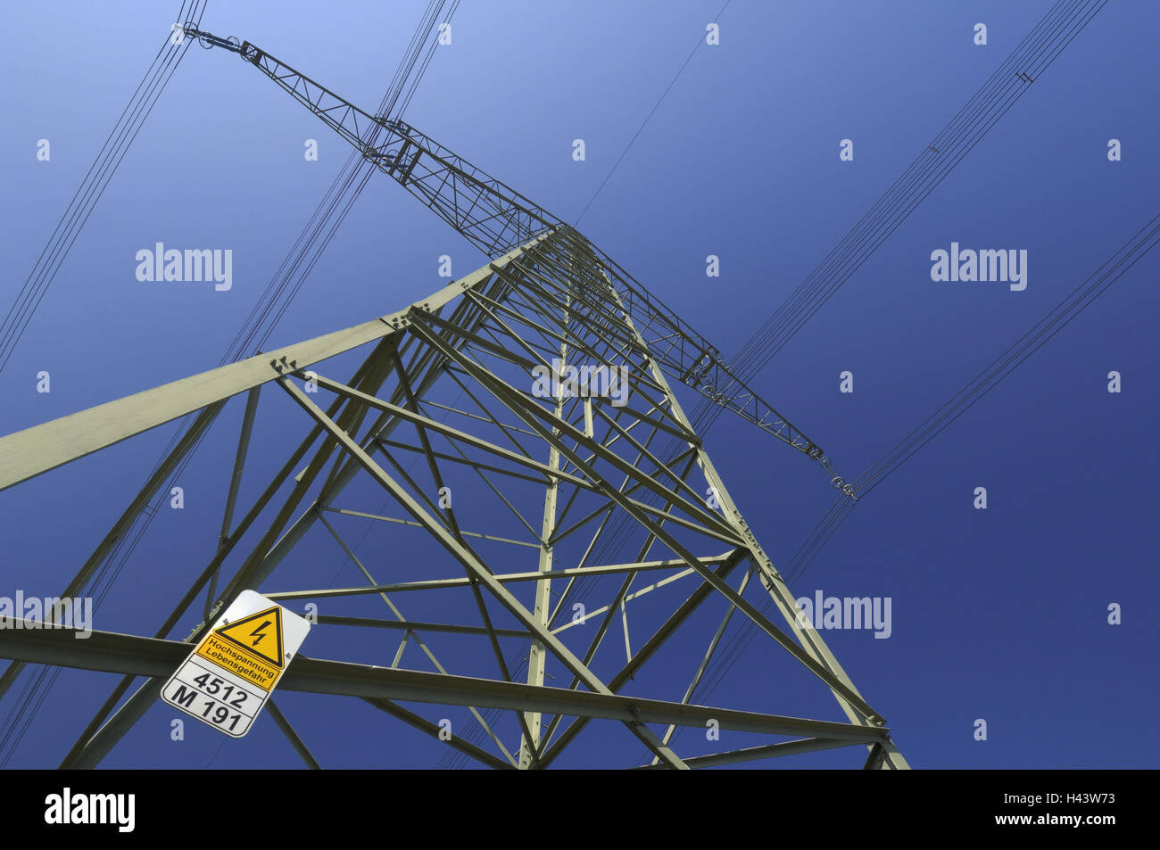 Warning poles hi-res stock photography and images - Alamy