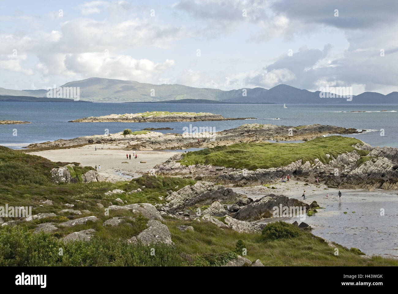 Ireland, Munster, Kerry, Iveragh Peninsula, Derrynane Bay, Derrynane ...