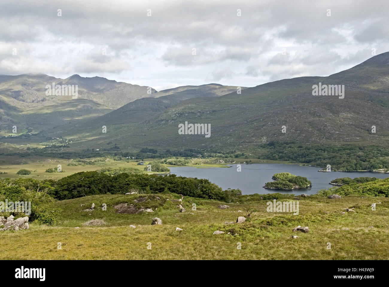 Ireland, Munster, Kerry, Killarney, national park, ladies View, Upper ...
