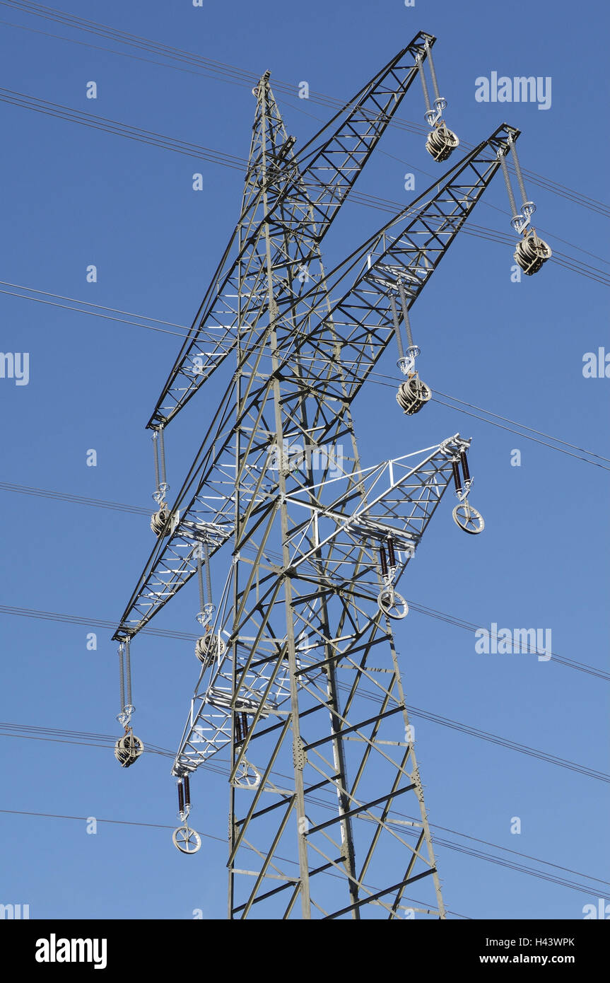 Installation of high voltage poles hi-res stock photography and images ...