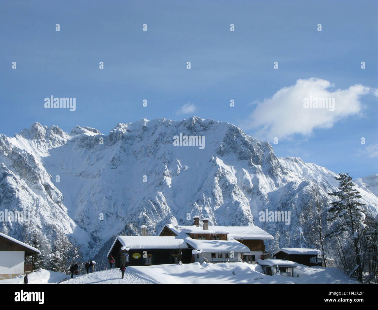 Germany, Bavaria, Werdenfels, Mittenwald, Kranzberg, Korbinianhütte ...
