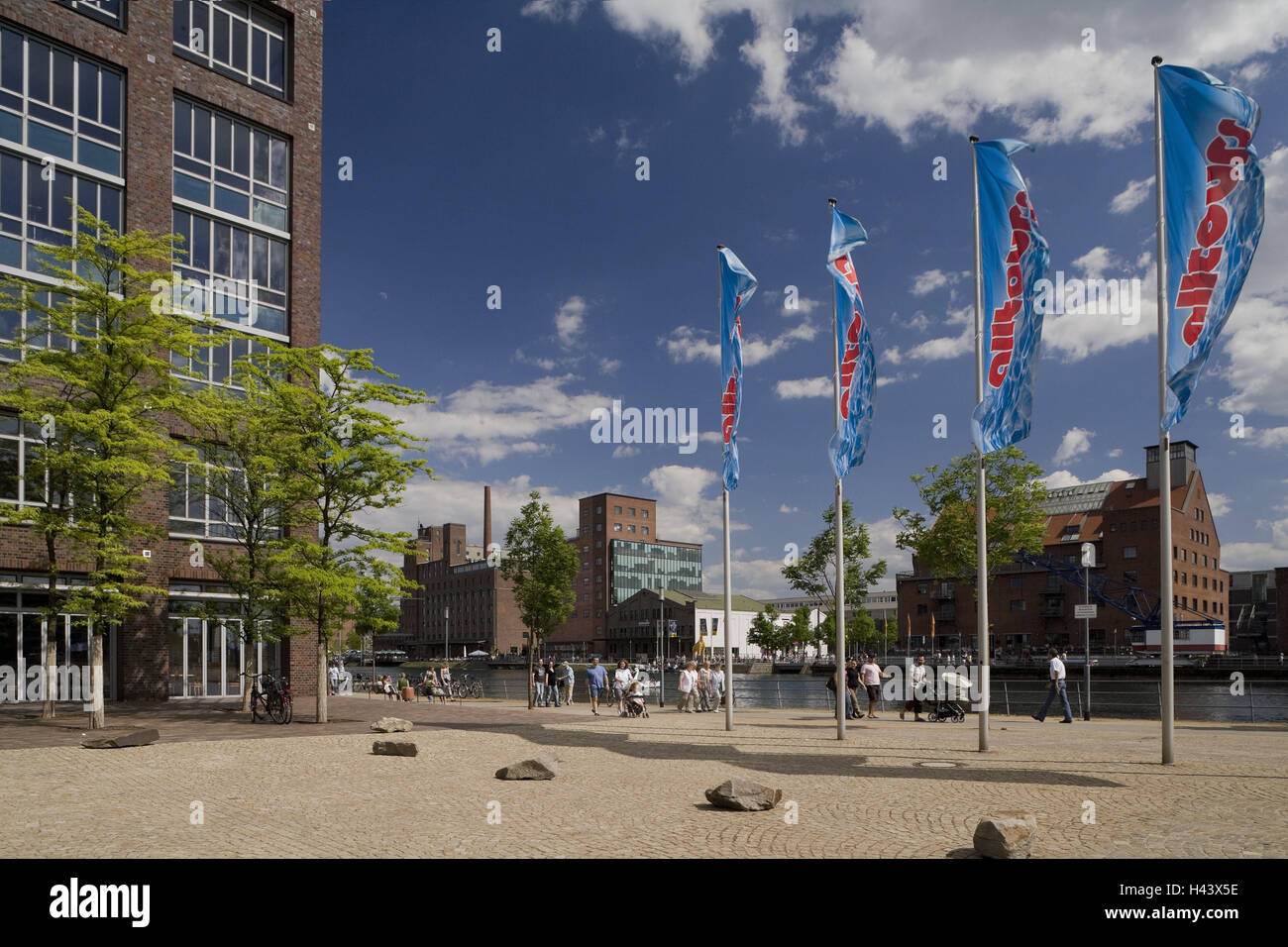 Germany, North Rhine-Westphalia, Duisburg, memory houses, wooden ...