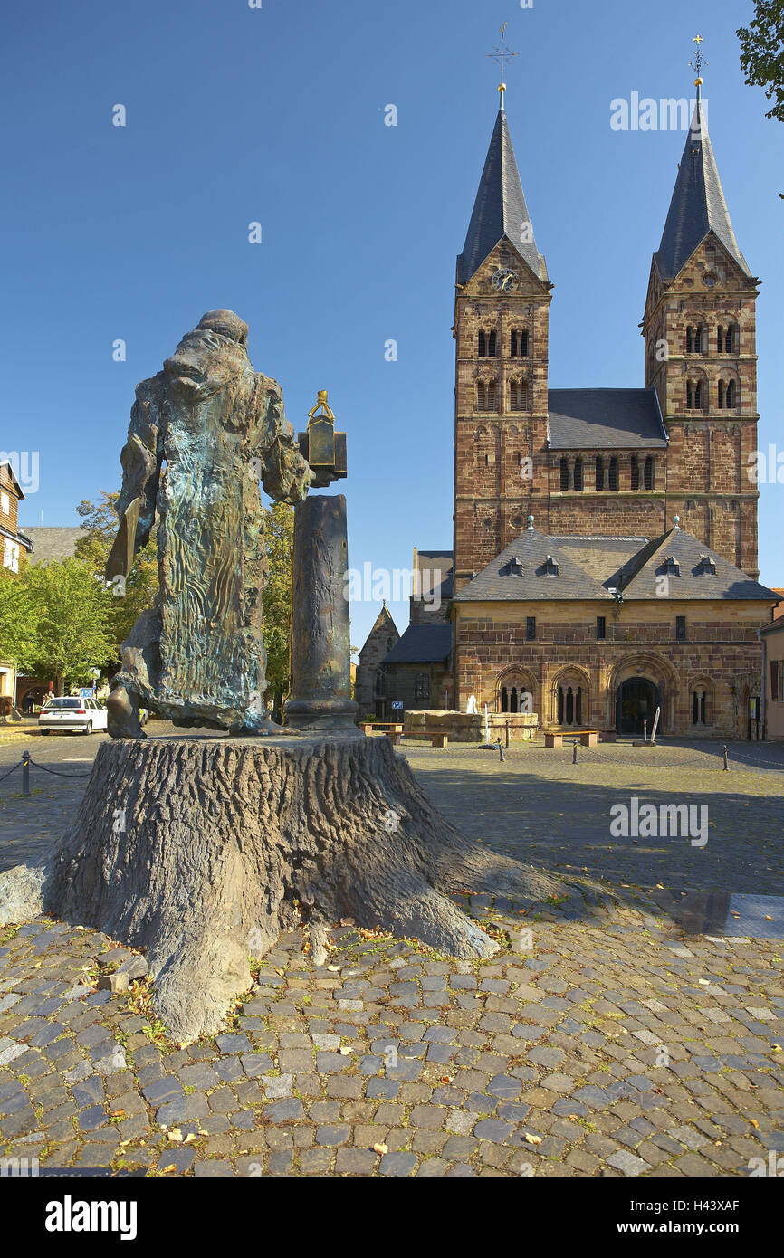 Germany, Hessen, Fritzlar, Old Town, St. Peter cathedral ...