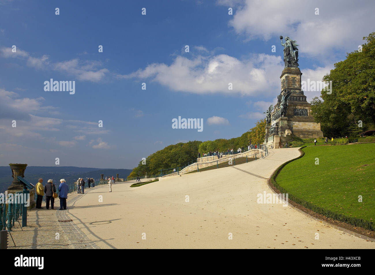 Germany, Hessen, rough home, copse monument, visitor, no model release ...