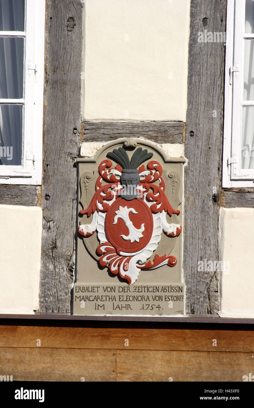 Germany, Lower Saxony, Bassum, Bassum, half-timbered house ...