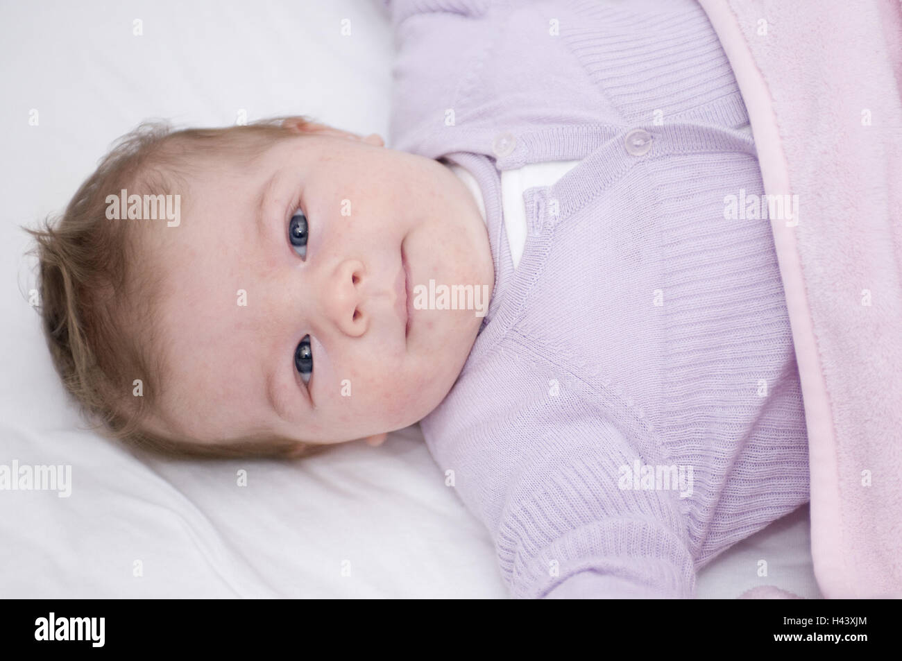 Baby, lie, portrait Stock Photo - Alamy