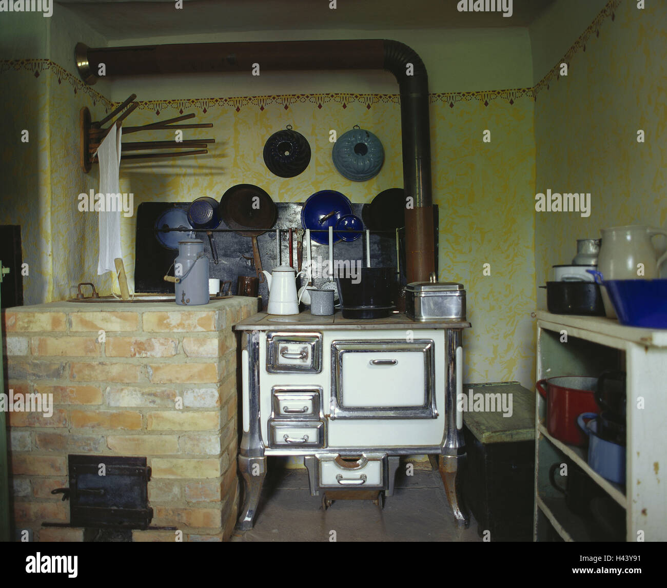 Open-air museum, farmhouse, cuisine, historically, museum, kitchen ...