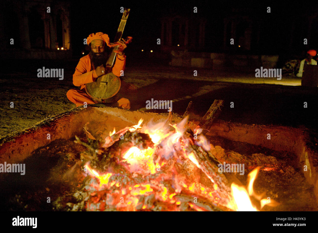Sadhu and his musical instrument hi-res stock photography and images ...