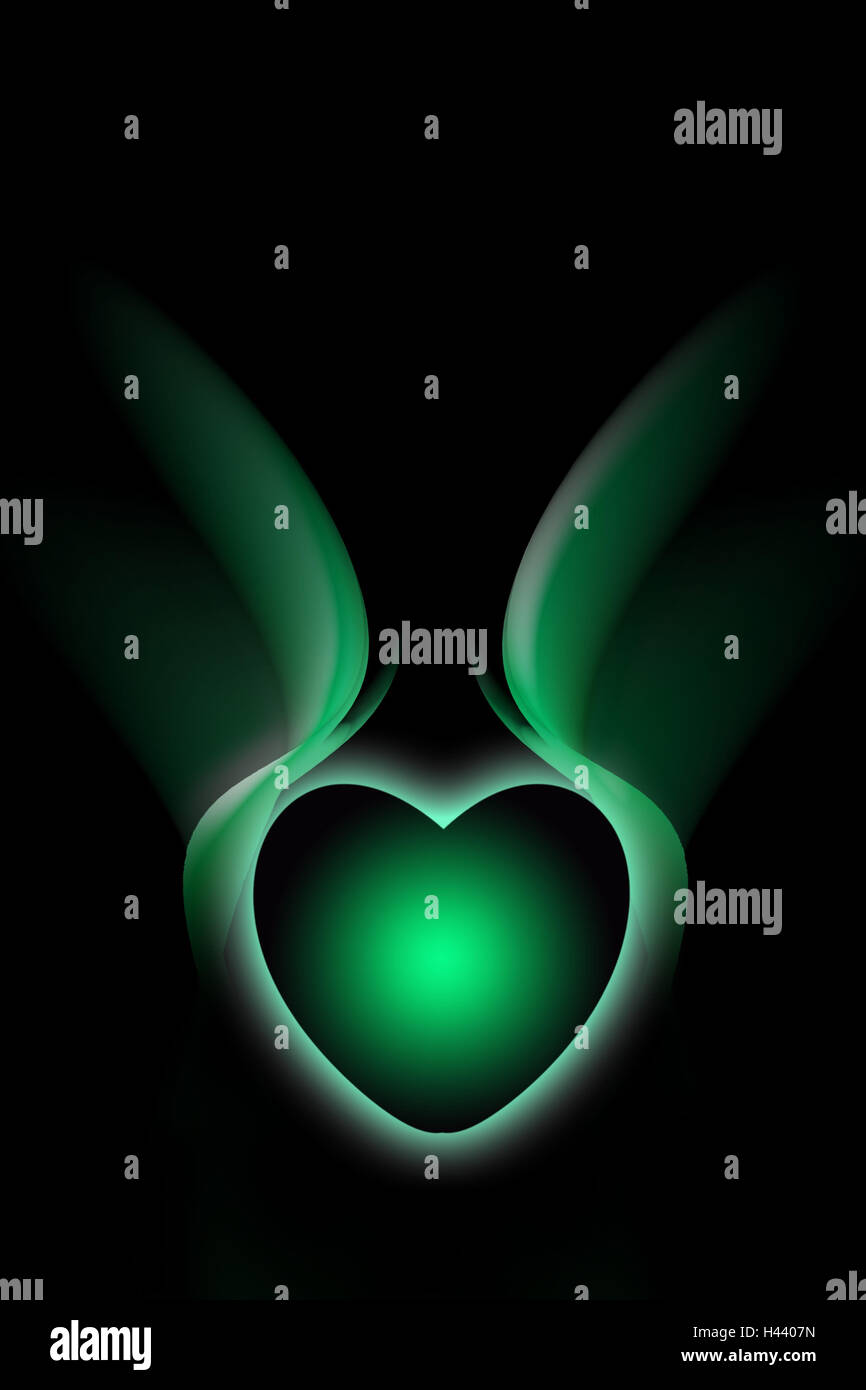Winged heart hi-res stock photography and images - Alamy
