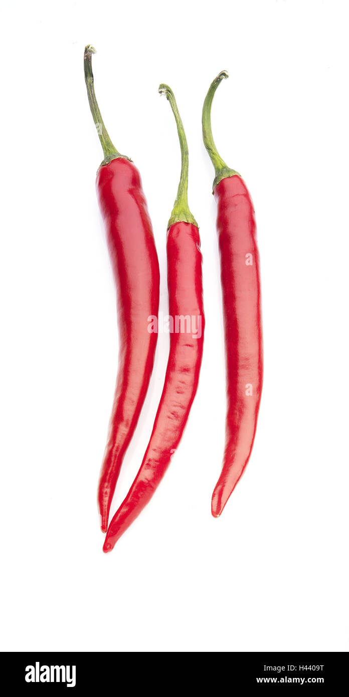 Chilli, pods, three, chilli, Capsicum, chilli pods, spice, hot ...