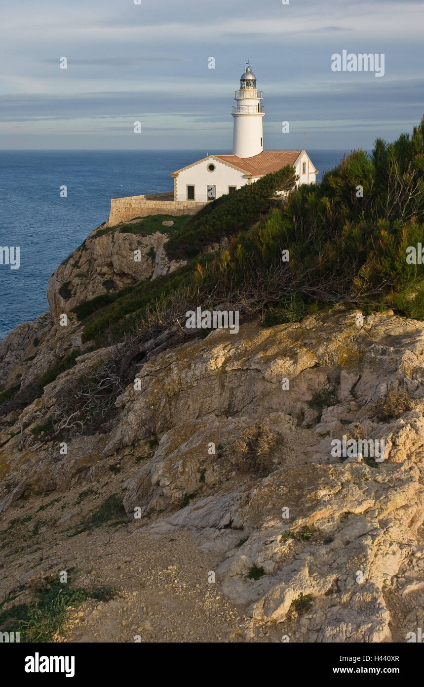 Spain, Majorca, Punta de Capdepera, lighthouse Stock Photo - Alamy