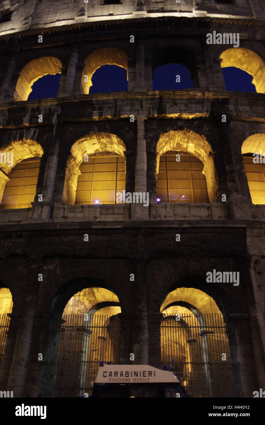 Italy, Rome, Coliseum, night Stock Photo - Alamy