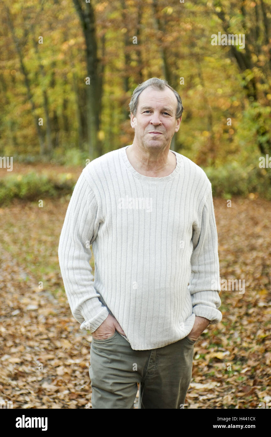 Happy man walk wood hi-res stock photography and images - Alamy