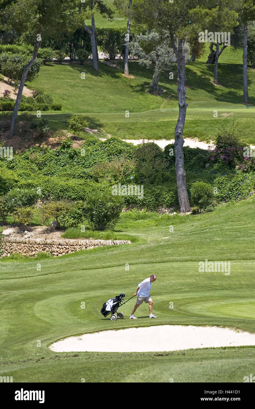 Spain, the Balearic Islands, island Majorca, Bendinat, golf course ...