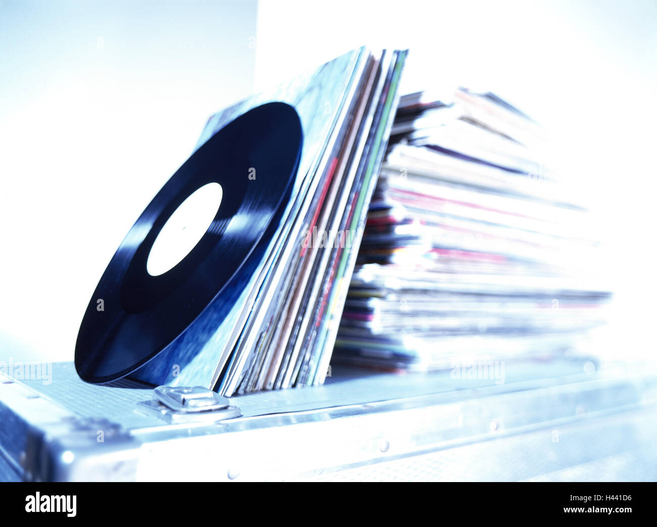Record collection, records Stock Photo - Alamy